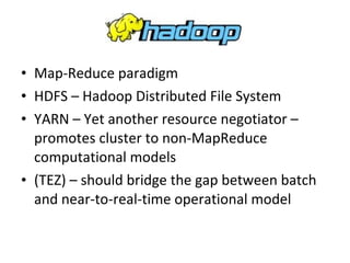 Hadoop distributions - ecosystem | PPT