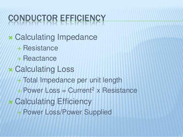 Power Distribution Efficiency