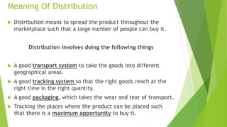 Distribution importance and functions by divanshu pahwa | PPTX