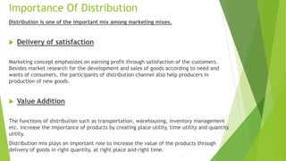 Distribution importance and functions by divanshu pahwa | PPTX