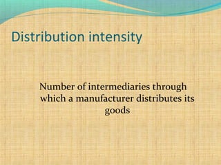 Distribution intensity final | PPT