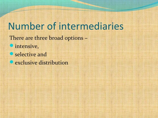 Distribution intensity final | PPT
