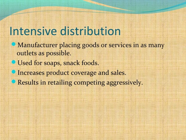 Distribution intensity final | PPT