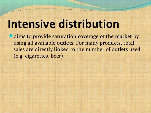 Distribution intensity final