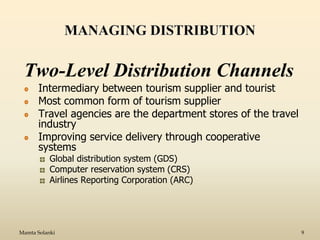 Distribution in tourism | PPTX