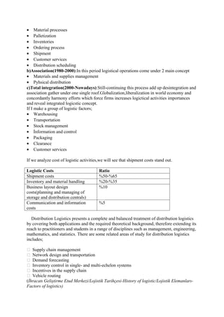 Distribution logistics | DOC