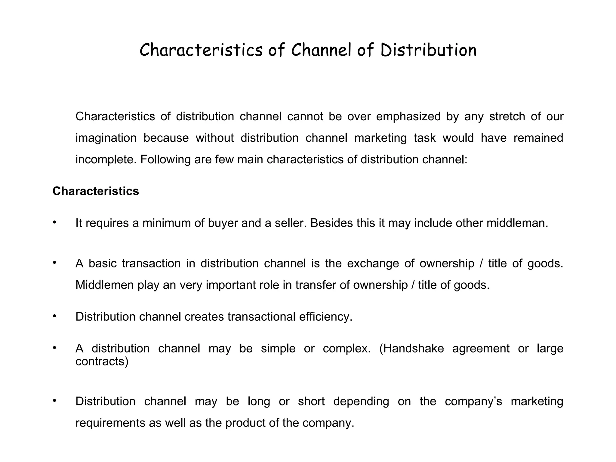 Distribution & Logistics (Channel Management) | PPT