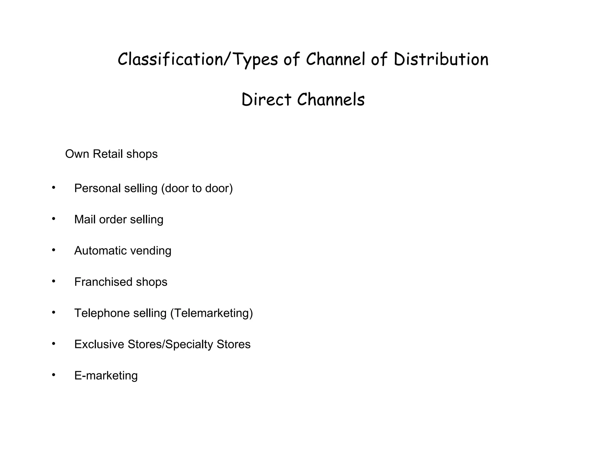 Distribution & Logistics (Channel Management) | PPT