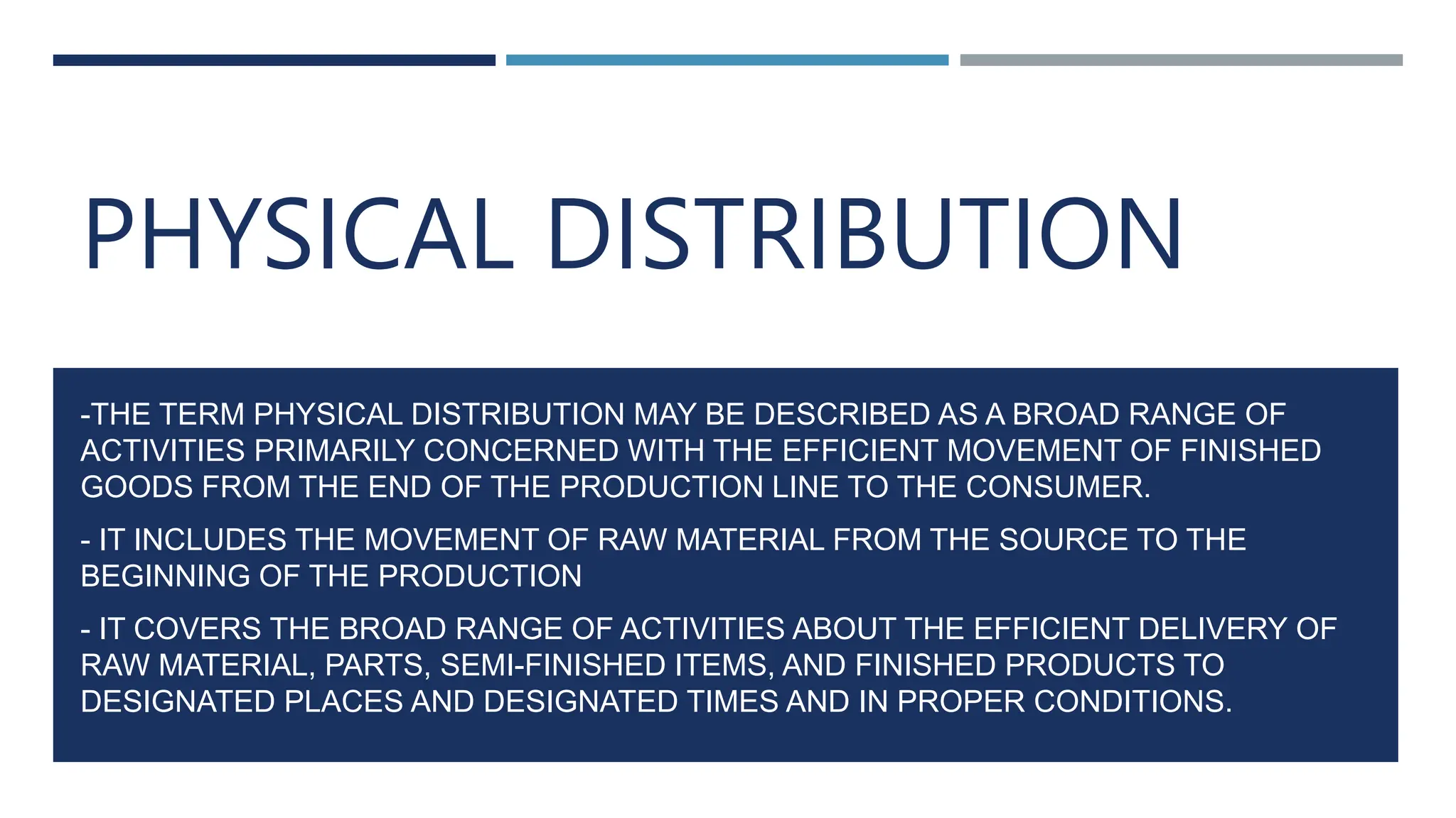 DISTRIBUTION MANAGEMENT - Introduction to Distribution and its origin ...