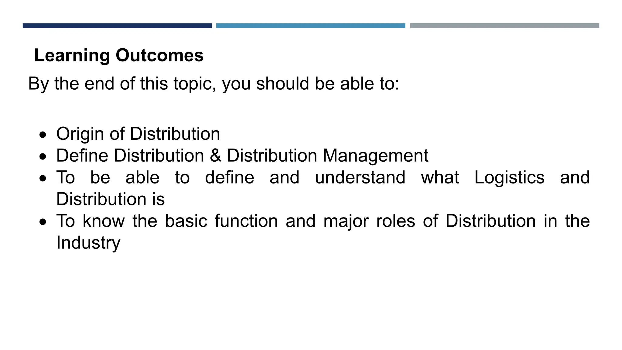 DISTRIBUTION MANAGEMENT - Introduction to Distribution and its origin | PPTX