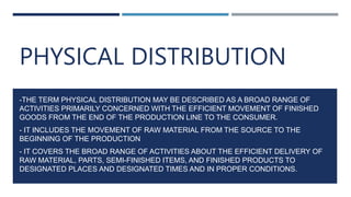 DISTRIBUTION MANAGEMENT - Introduction to Distribution and its origin ...