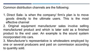 DISTRIBUTION MANAGEMENT - Introduction to Distribution and its origin ...