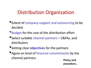 Distribution management & marketing mix | PPTX