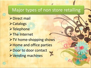 Distribution management report ( managing retailing ) | PPTX