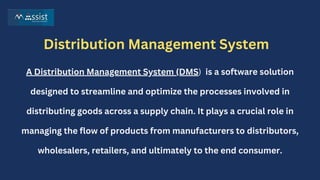 Advantages Of Using A Distribution Management System | PDF