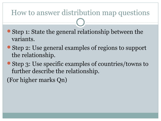 Distribution maps | PPT | Geography | Science