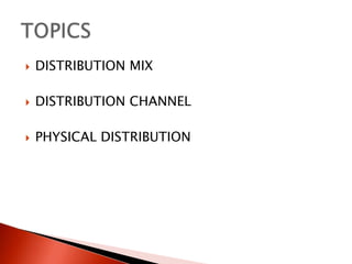 Distribution mix (mm) | PPTX