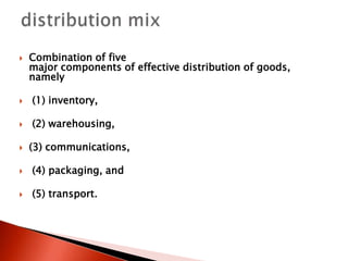 Distribution mix (mm) | PPTX