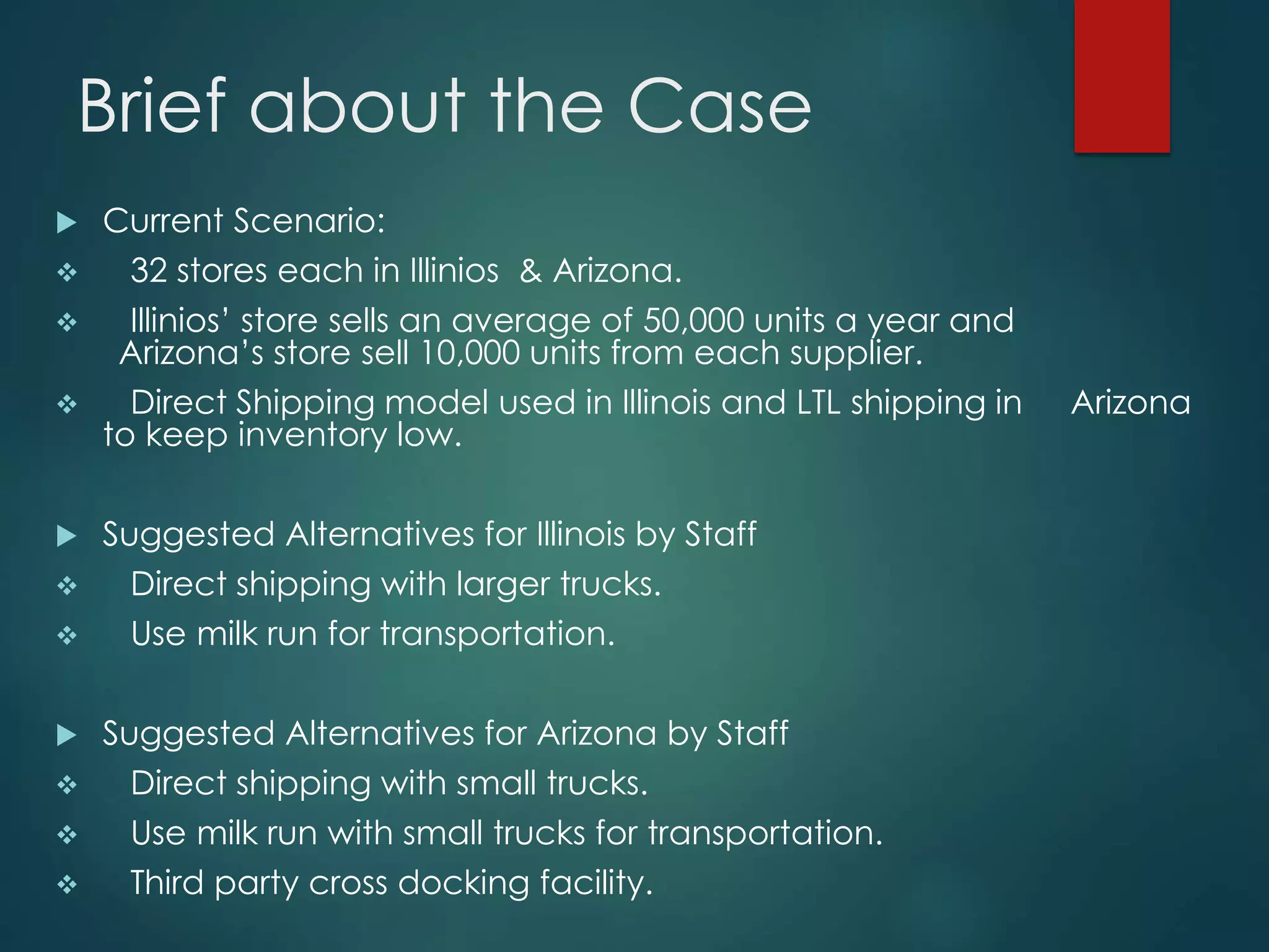 Distribution network for michael s hardware case study | PPTX