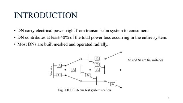 Distribution network reconfiguration for loss reduction and voltage | PPTX