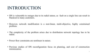 Distribution network reconfiguration for loss reduction and voltage | PPTX