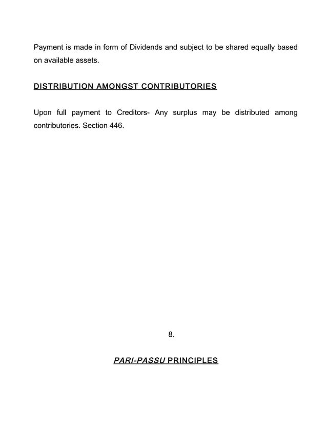Distribution Of Company Assets In Liquidation | PDF Distribution Of Company Assets In Liquidation | PDF