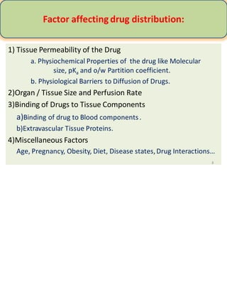 Distribution of drug part i | PDF | Chemistry | Science
