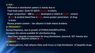 Distribution of drugs Pharmacokinetics | PDF