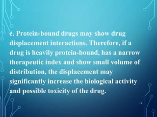 Distribution of Drugs and factors effecting | PPTX
