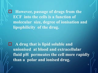 Distribution of Drugs and factors effecting | PPTX