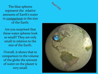 Distribution of earth's water location water_on_the_earth | PPTX