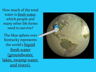 Distribution of earth's water location water_on_the_earth | PPTX