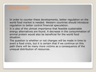 Distribution of food in the world | PPTX