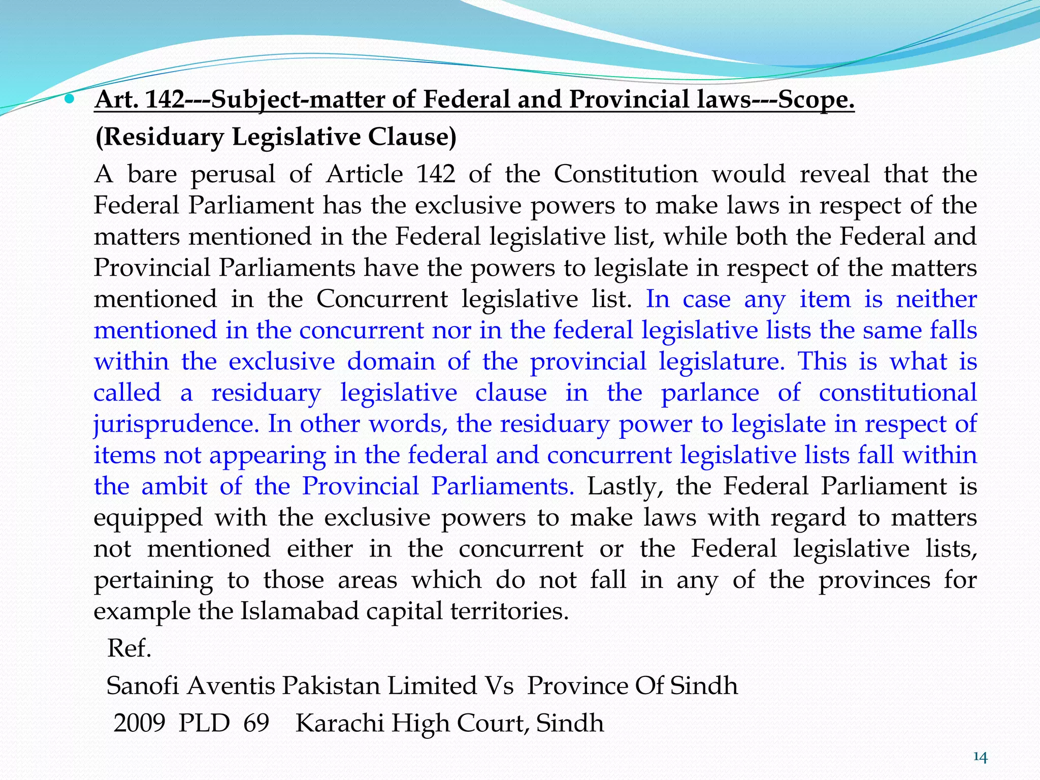 Distribution of legislative powers | PPTX
