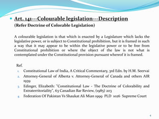Distribution of legislative powers | PPTX