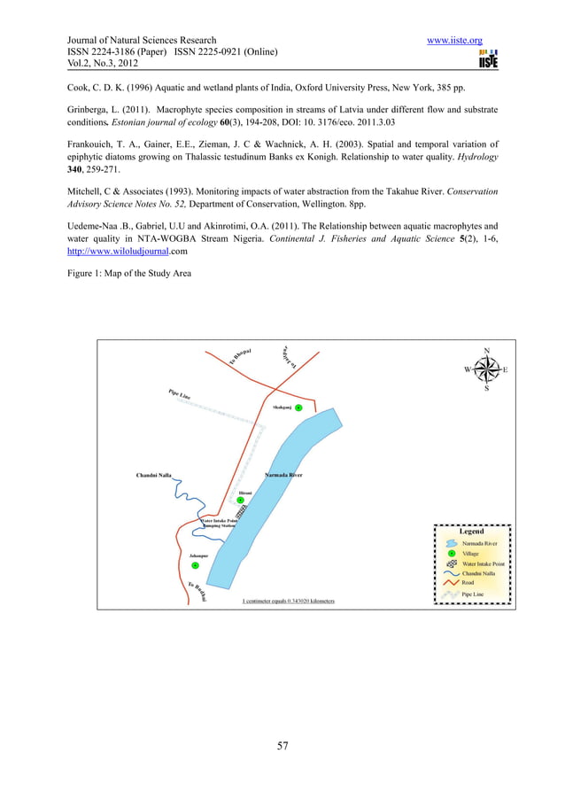 Distribution of macrophytes in river narmada near water intake point | PDF