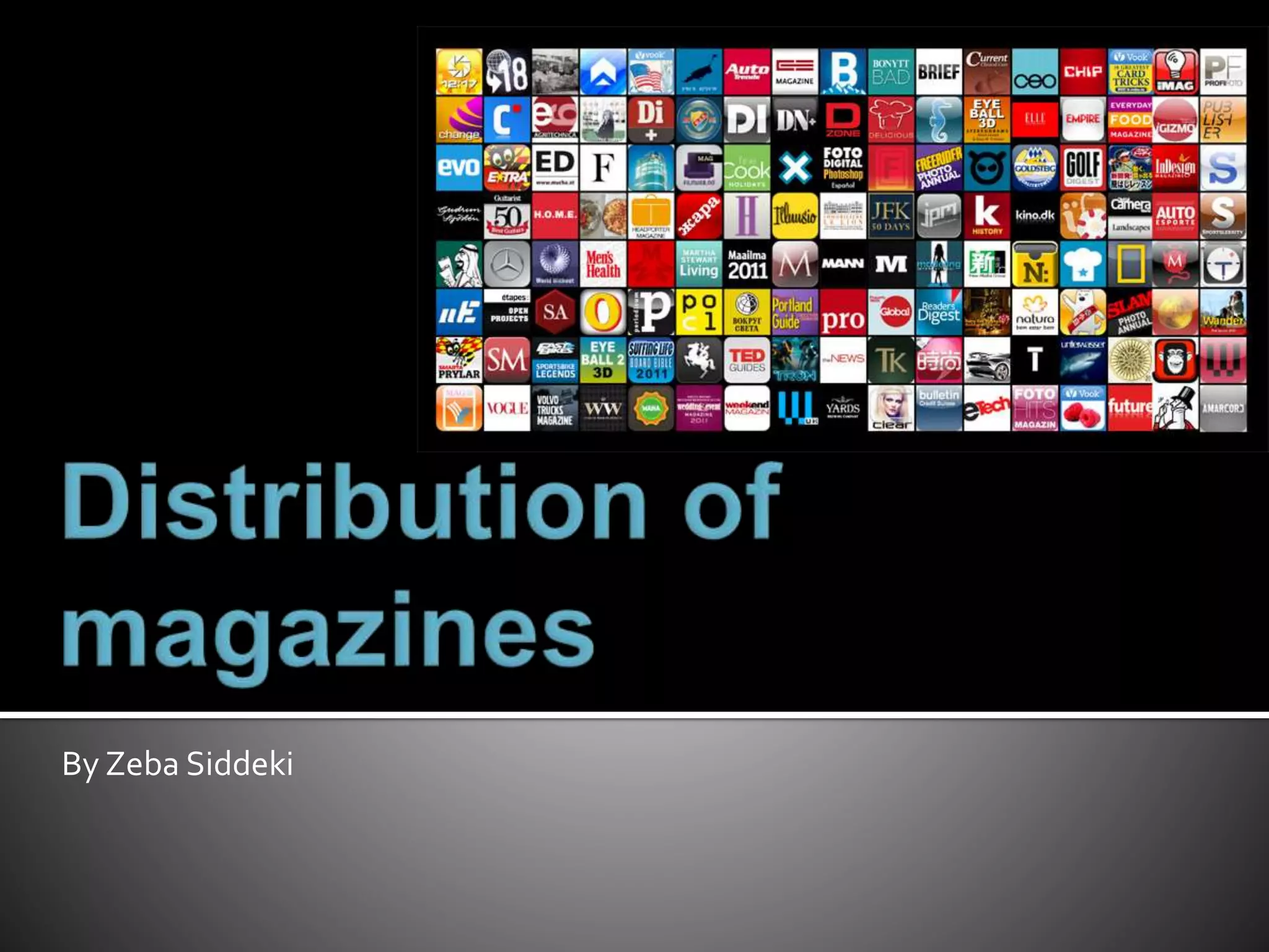 Distribution of magazines | PPT