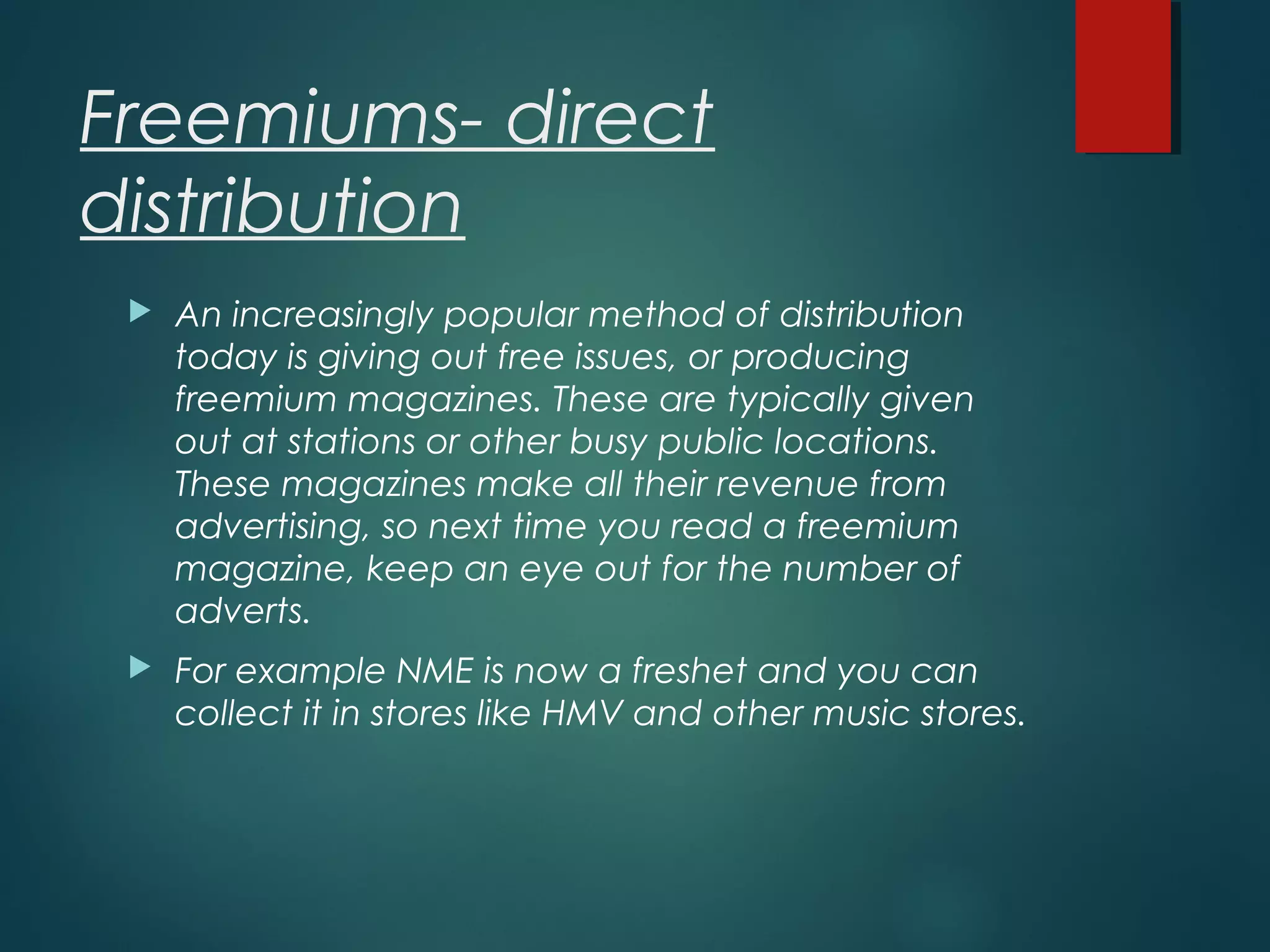 Distribution of magazines | PPT