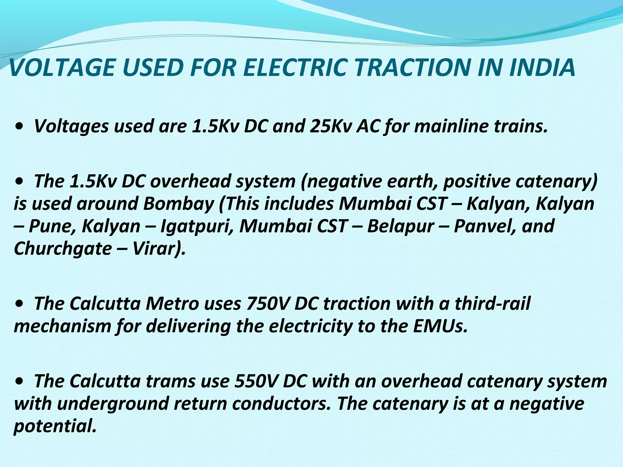 Distribution of power supply in indian railway | PPT