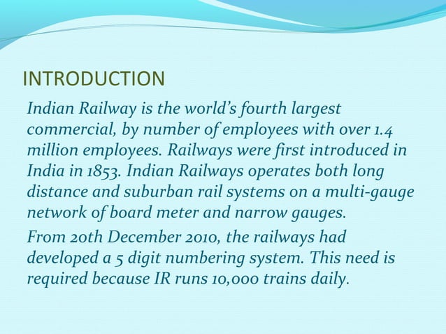 Distribution of power supply in indian railway | PPT
