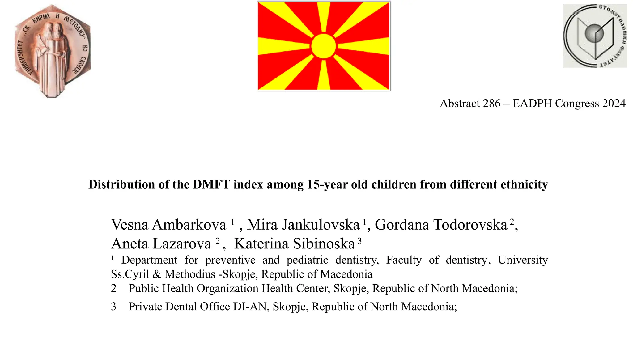 Distribution of the DMFT indexamong 15-year old.pptx