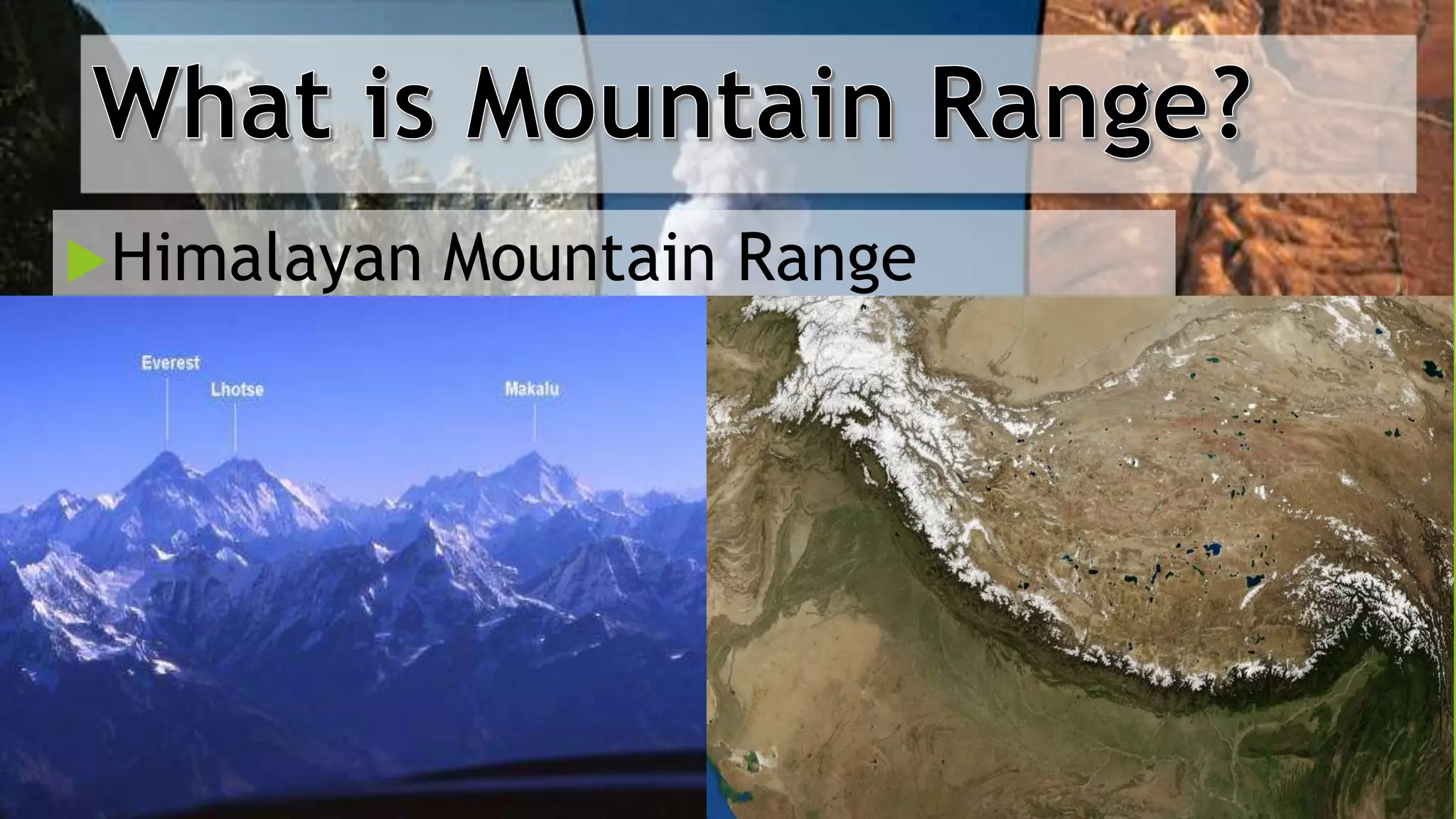 Distribution of volcanoes, earthquakes and mountain ranges | PPTX