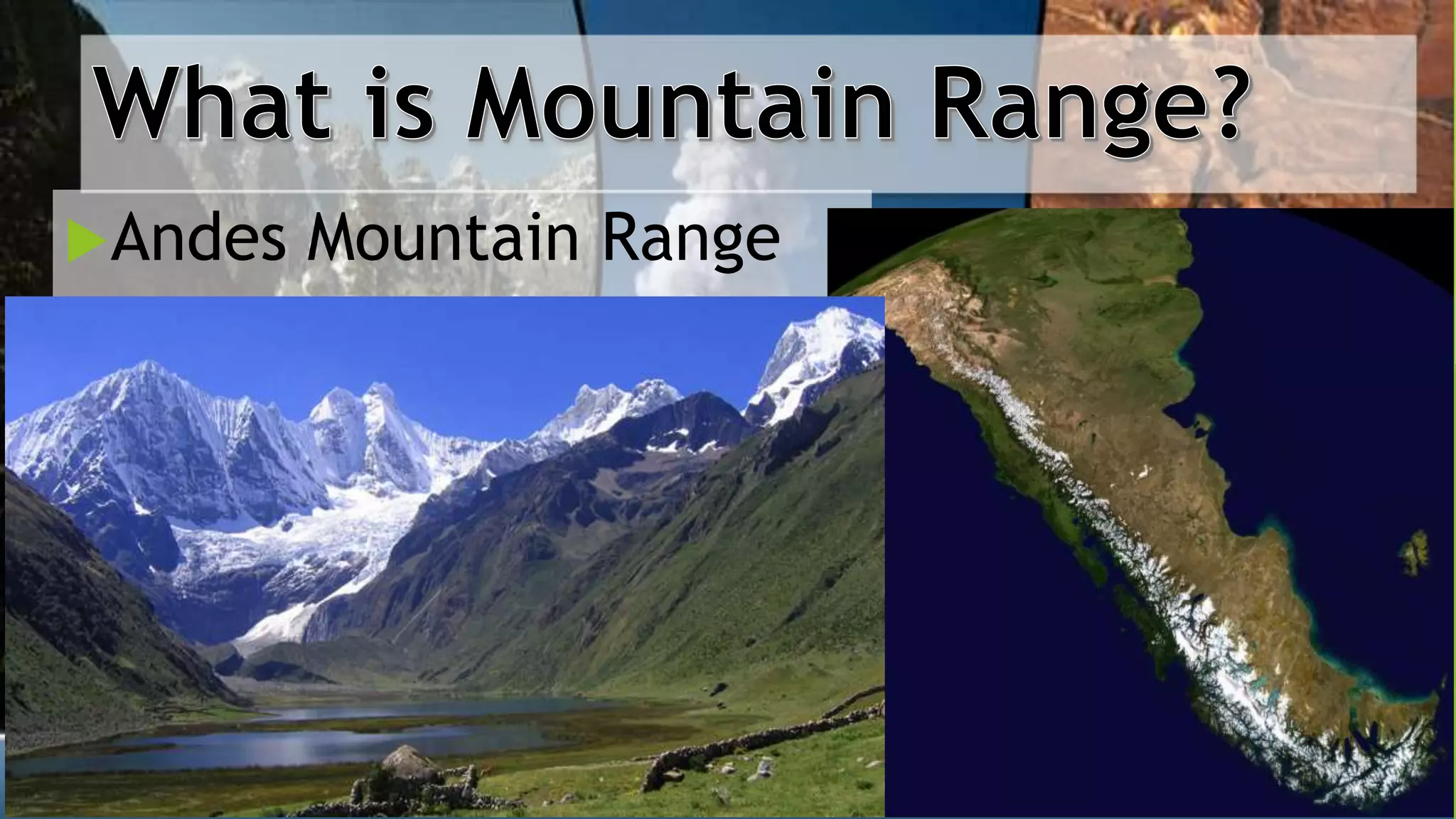 Distribution of volcanoes, earthquakes and mountain ranges | PPTX
