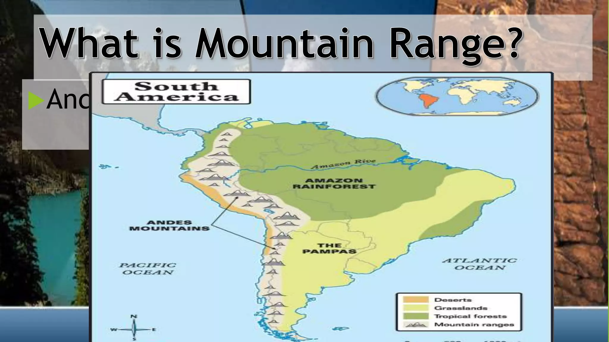 Distribution of volcanoes, earthquakes and mountain ranges | PPTX