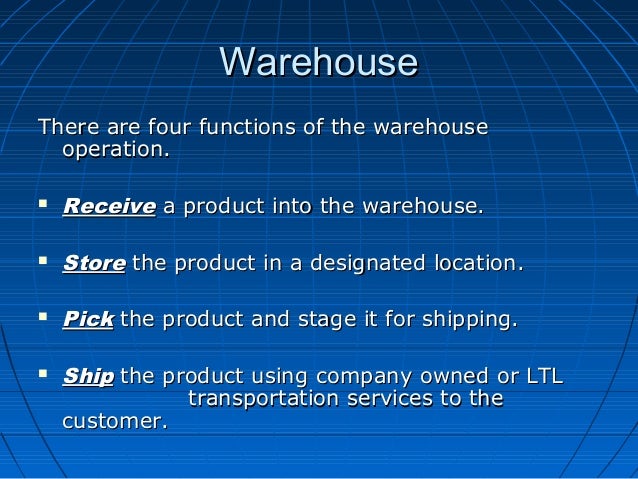 Distribution operations