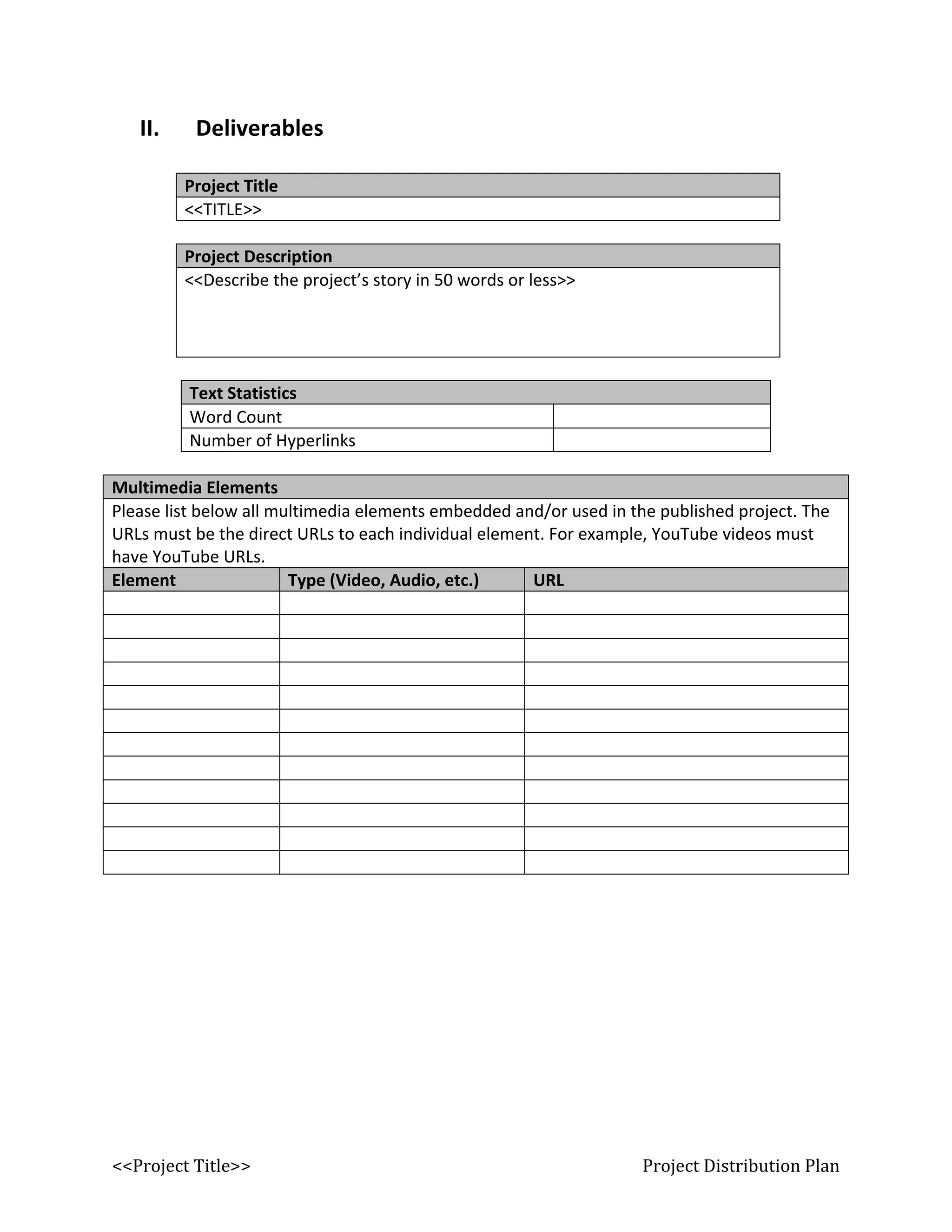 Distribution Plan Template | PDF