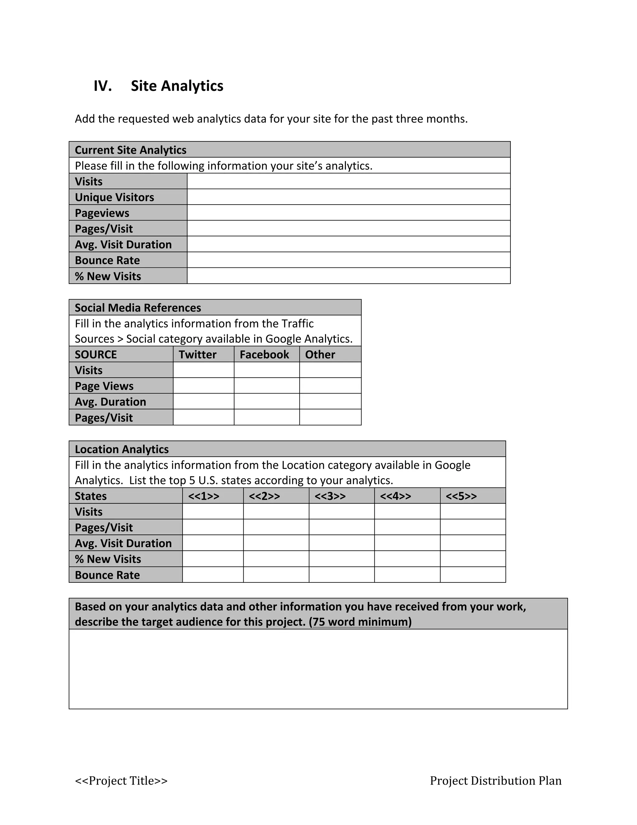 Distribution Plan Template | PDF