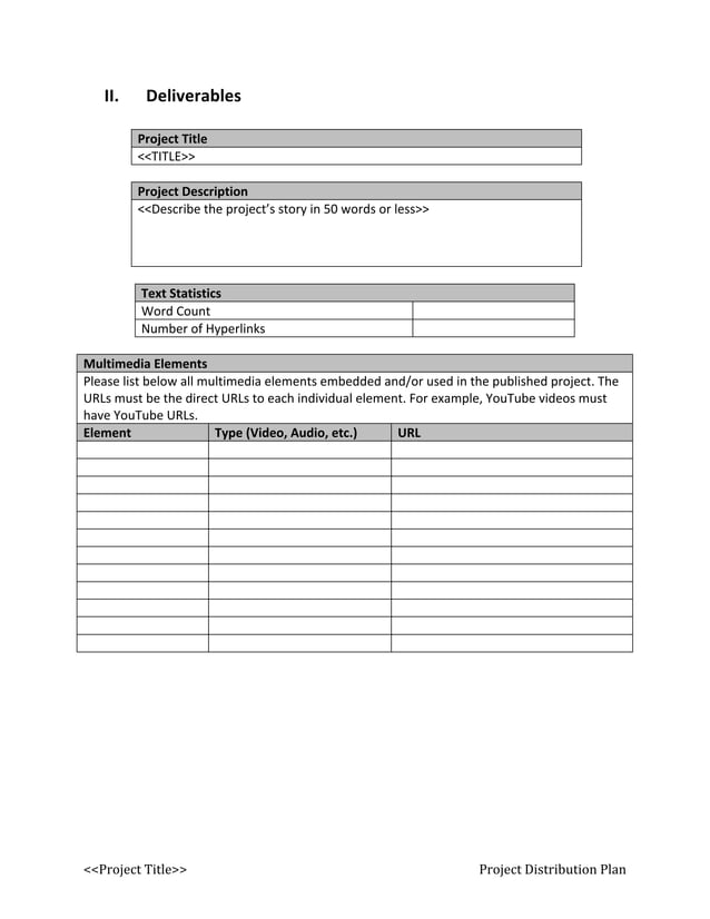 Distribution Plan Template | PDF