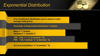 Probability Distribution & Modelling | PPTX