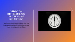 DISTRIBUTION PROBLEMS & SOLUTIONS.ppretx | PPT